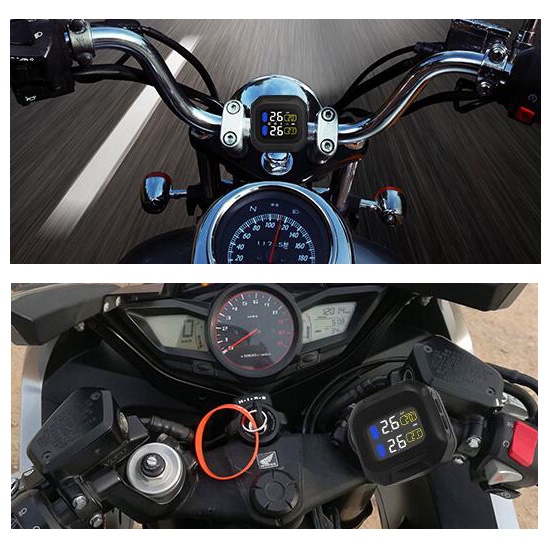 Motorcycle TPMS with 2 Tire Sensors | Tool.com