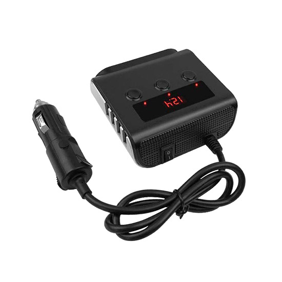 3 Socket Cigarette Lighter Adapter, 100W, 12V/24V, 4 USB | Tool.com