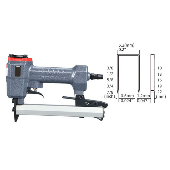 20 Gauge 3/16" Narrow Crown Air Stapler | Tool.com