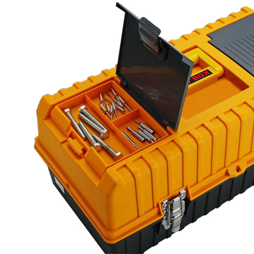 Plastic Cantilever Tool Box with Tray | Tool.com