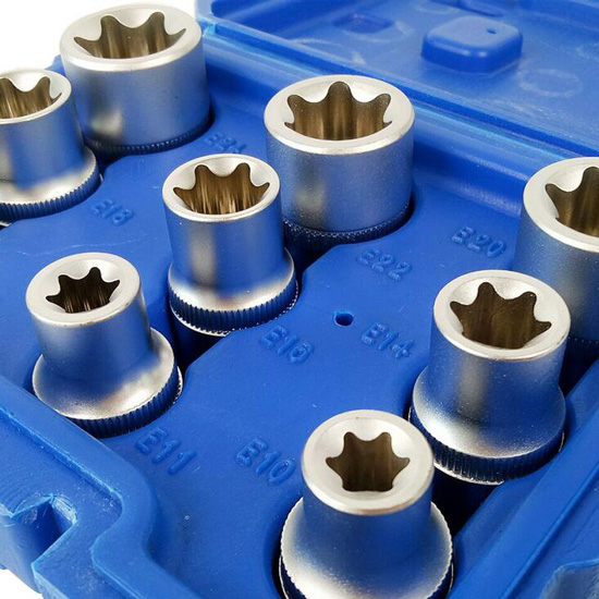 9-Piece 1/2-in Drive External Torx Socket Set | Tool.com