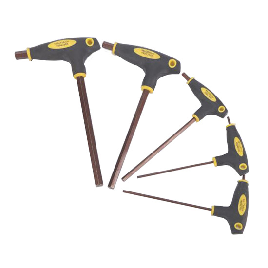 Metric T-Handle Hex Key, 2mm/5mm/8mm/10mm | Tool.com