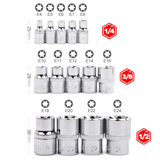14 Piece Torx Socket Set | Tool.com