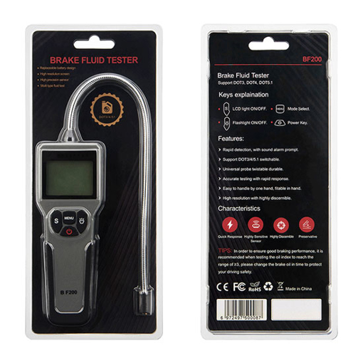 LCD Brake Fluid Moisture Tester, DOT3/4/5.1 | Tool.com