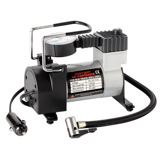 DC 12V Tire Air Compressor, 80 PSI | Tool.com
