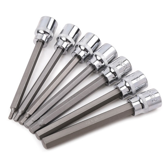 7 Piece Long Hex Bit Socket Set | Tool.com