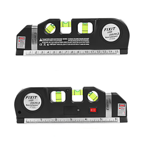 Laser Spirit Level with Metric Ruler, 8ft Tape Measure | Tool.com