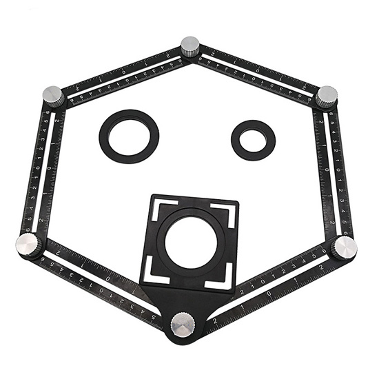 Tile Hole Locator Six Fold Ruler | Tool.com